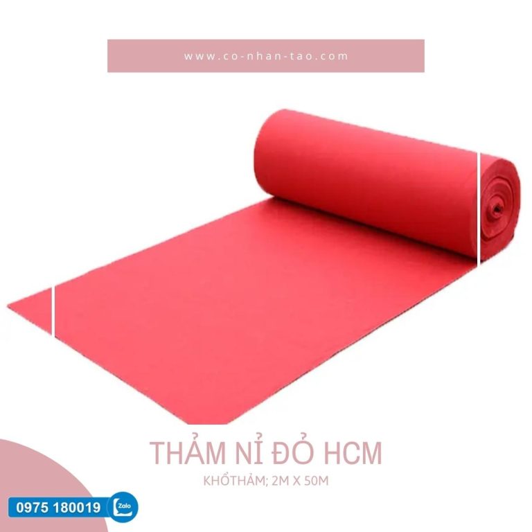 Thảm Nỉ Đỏ HCM Giá Rẻ Nhất | Cỏ nhân tạo SG