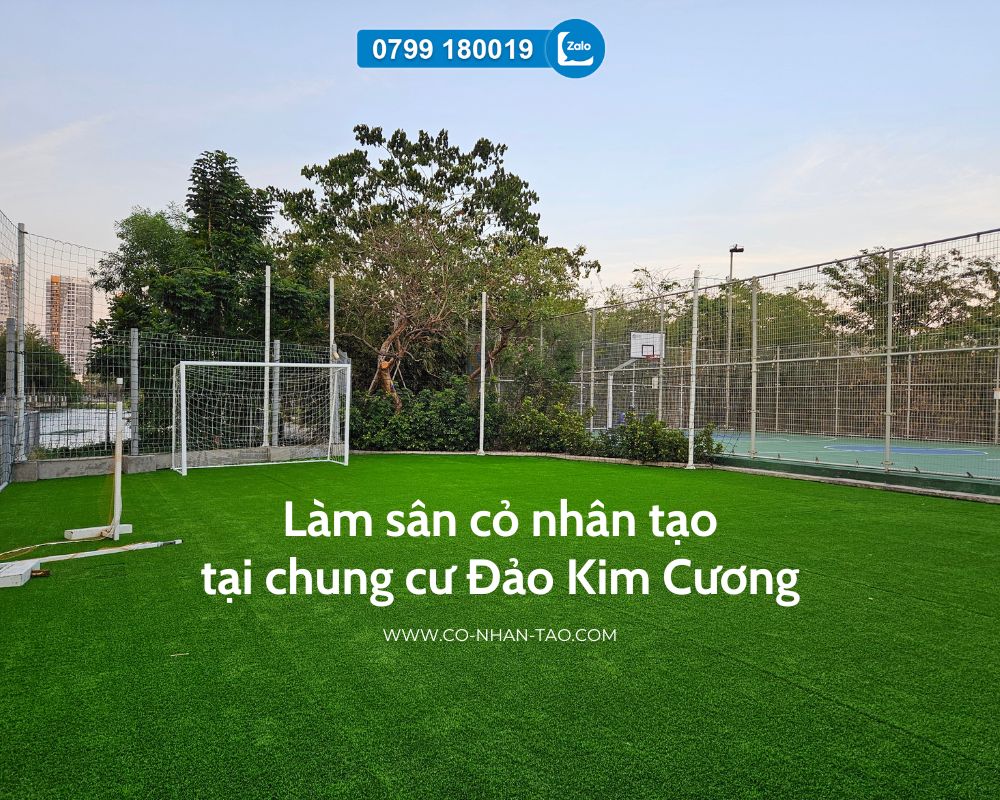 Làm sân cỏ nhân tạo đa năng cho chung cư | Cỏ nhân tạo SG
